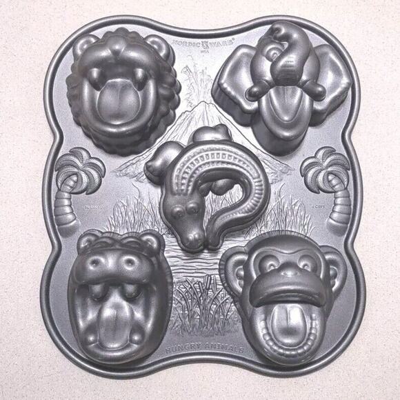 Nordic Ware | Kitchen | Nordic Ware Hungry Animals Baking Pan Ice Cream ...